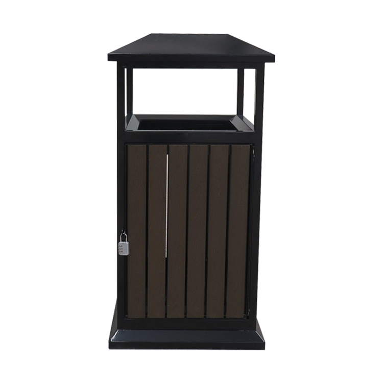 Wholesale Factory Custom Outdoor Wooden Dustbin Subway Garbage Trash ...