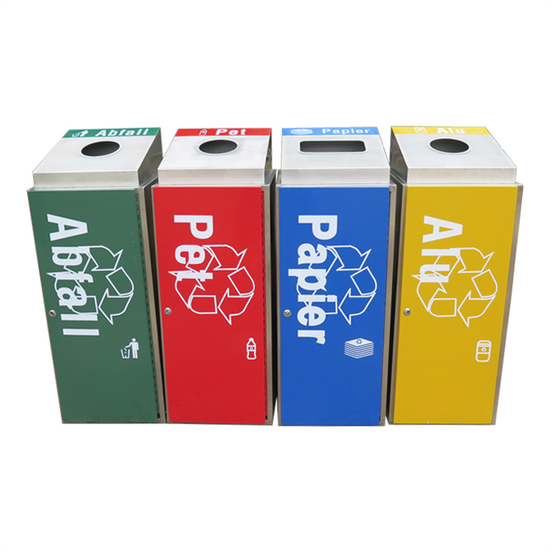 Wholesale Stainless Steel Classify Outside Recycling Bin Manufacturer ...