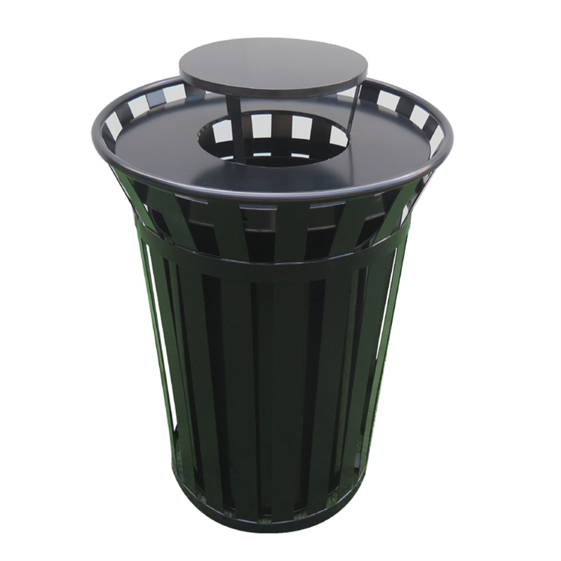 Wholesale Wholesale Black 32 Gallon Trash Receptacle Metal Commercial ...