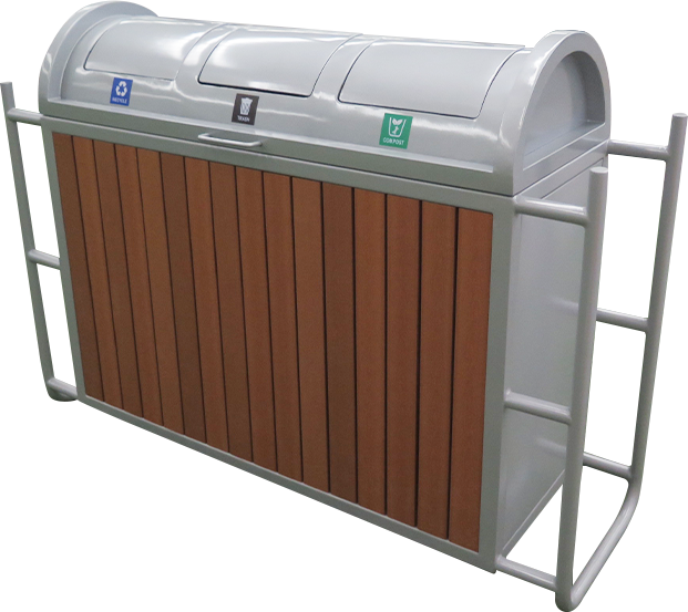 Wholesale Manufacturers Wood Steel Outdoor Trash Can Lobby Dustbin ...