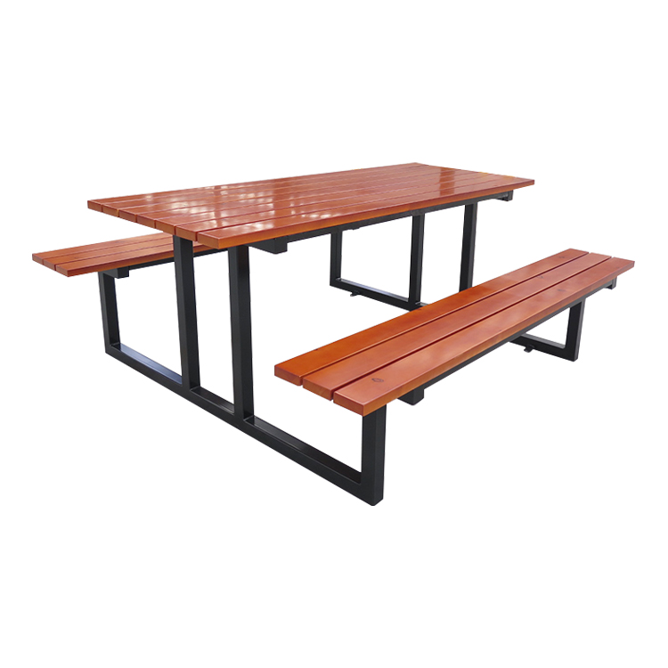 Wholesale Modern Street Park Picnic Wooden Table with Bench Patio ...