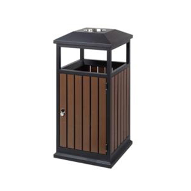 Wholesale Factory Customized outdoor trash can Street Park Plastic Wood ...