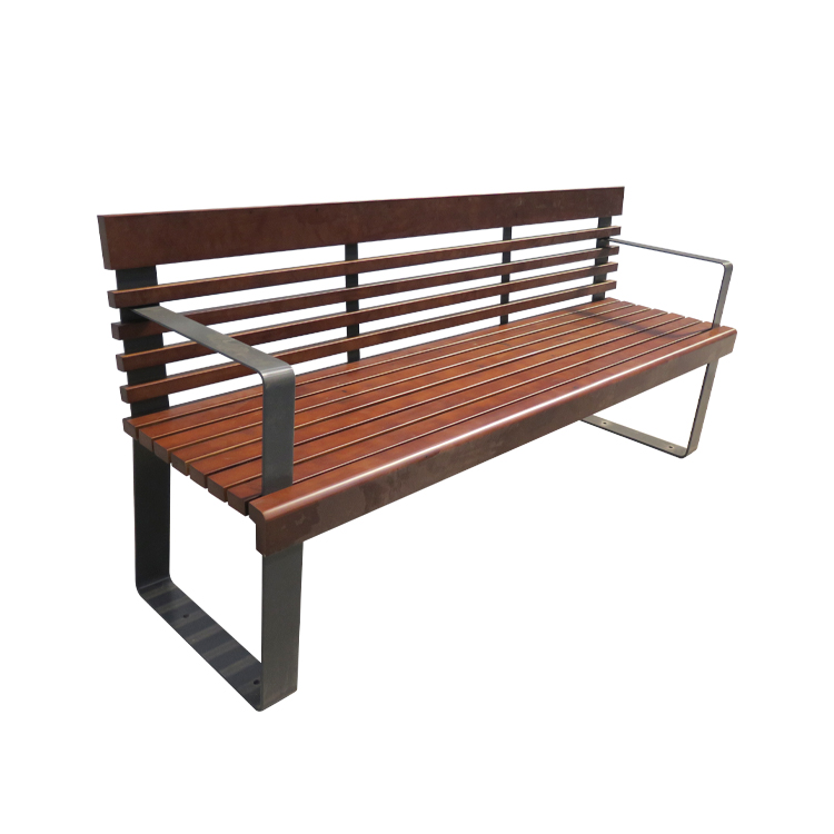 Wholesale 1.5/1.8 Meters Patio Outside Metal And Wood Benches Wholesale ...